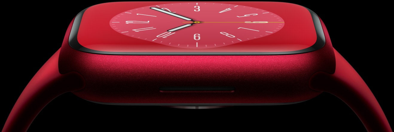APPLE Watch Series 8, GPS, 41mm Midnight Aluminium Case, Midnight Sport ...
